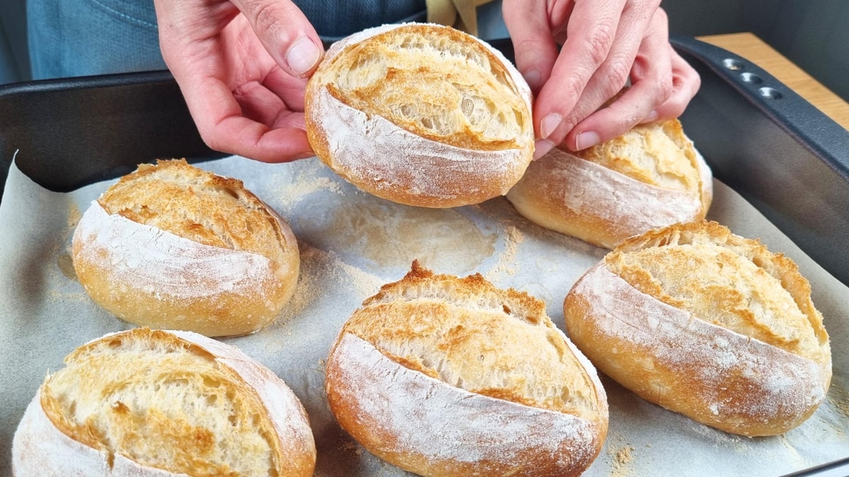Amazingly Crispy Crust Bread - Perfectly Soft Inside Recipe | Food Language