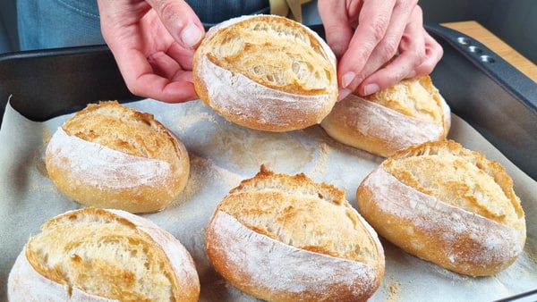 Amazingly Crispy Crust Bread - Perfectly Soft Inside Recipe | Food Language