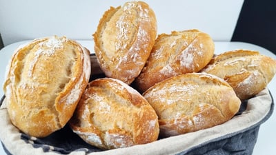 Crispy Crust, Soft Inside Bread - No Knead Method Recipe | Food Language